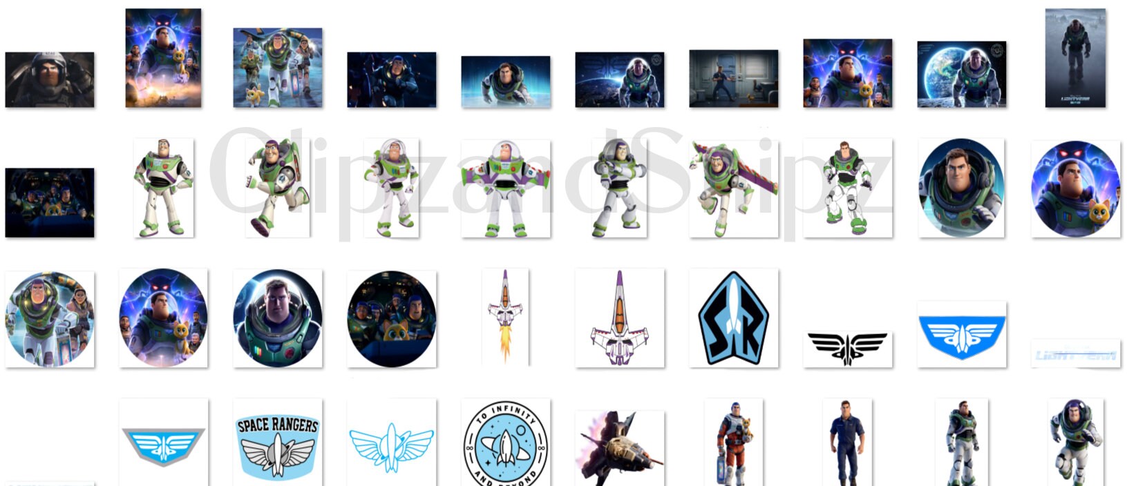 Lightyear Clipart PNG Bundle Transparent Backgrounds Instant - Etsy Canada