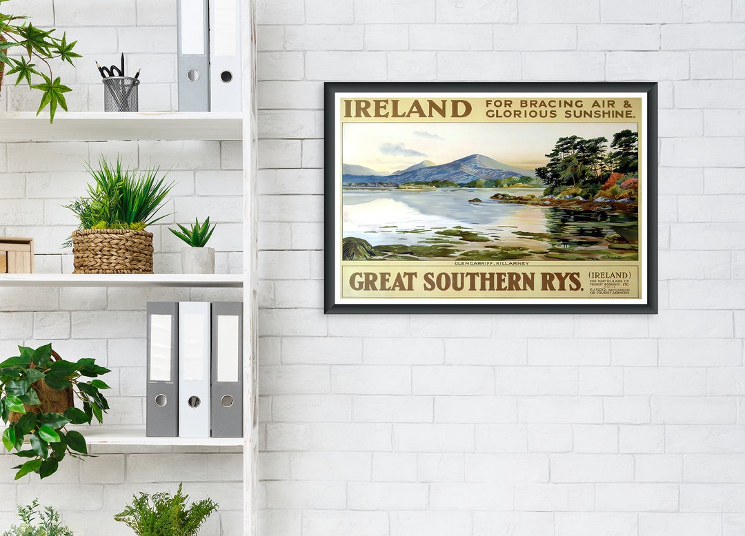 Vintage Ireland Railway Fine Art Poster - Etsy
