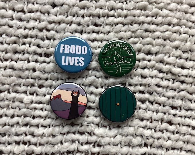 Middle Earth Passport Stamp Buttons 1.25" / 32mm Pin Back Button/badge ...