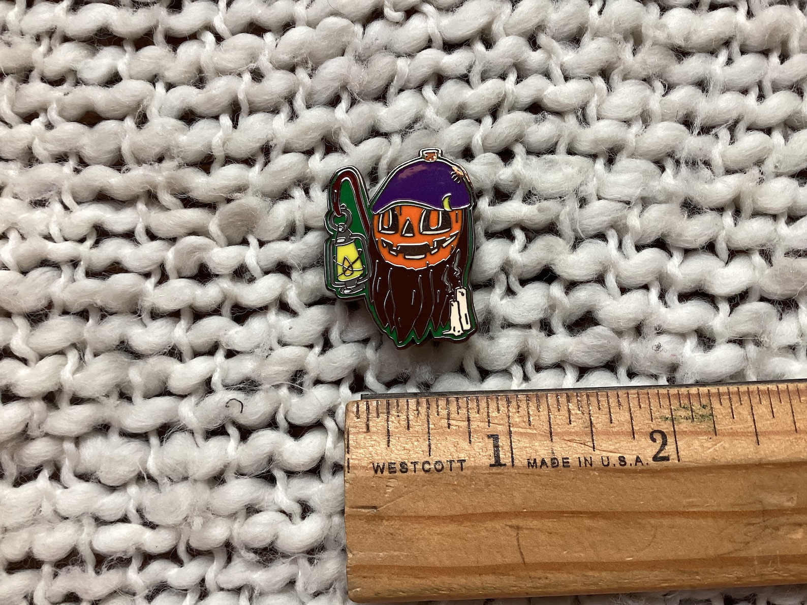 Halloween Scally Cap Pumpkin Enamel Pin - Etsy