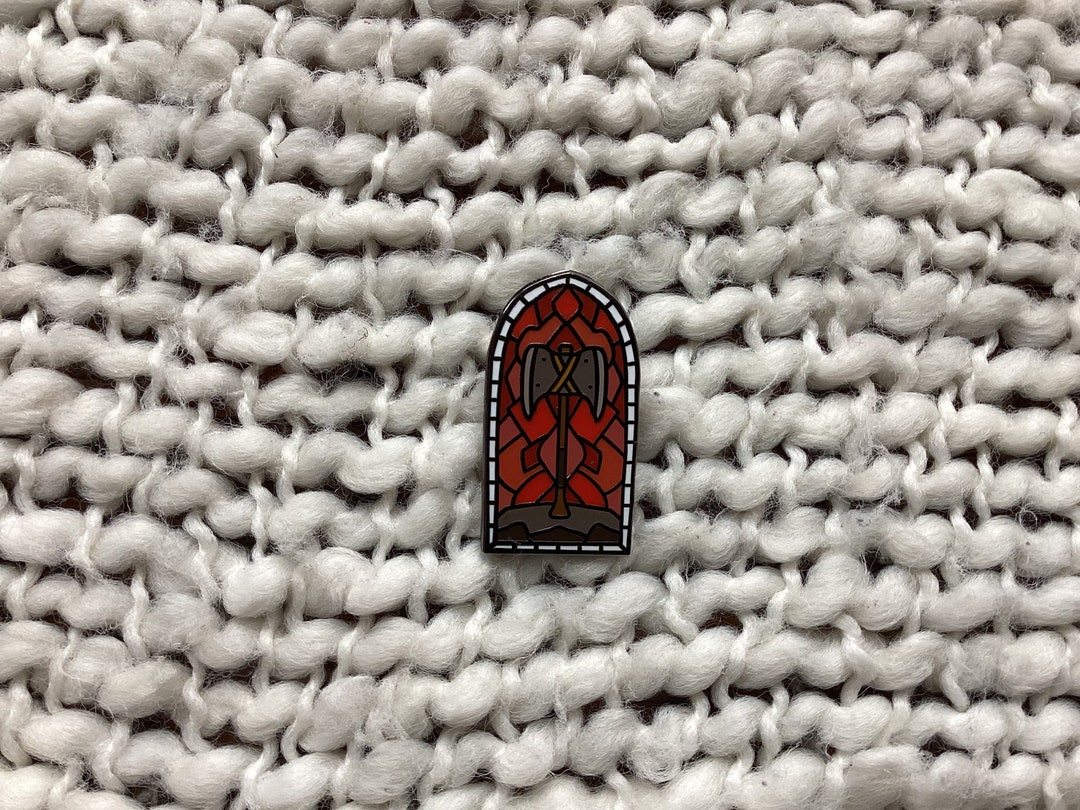 Axe Stained Glass Enamel Pin - Etsy