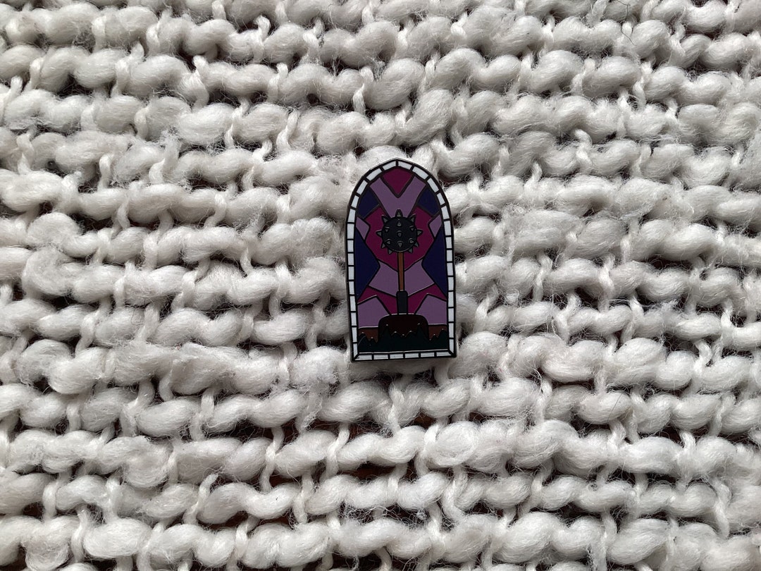 Mace Stained Glass Enamel Pin - Etsy
