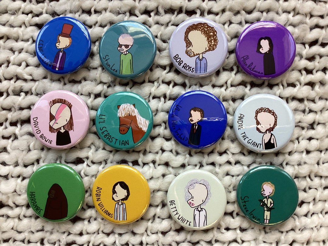 Gone but Not Forgotten Celebrity Pinback Buttons - Etsy
