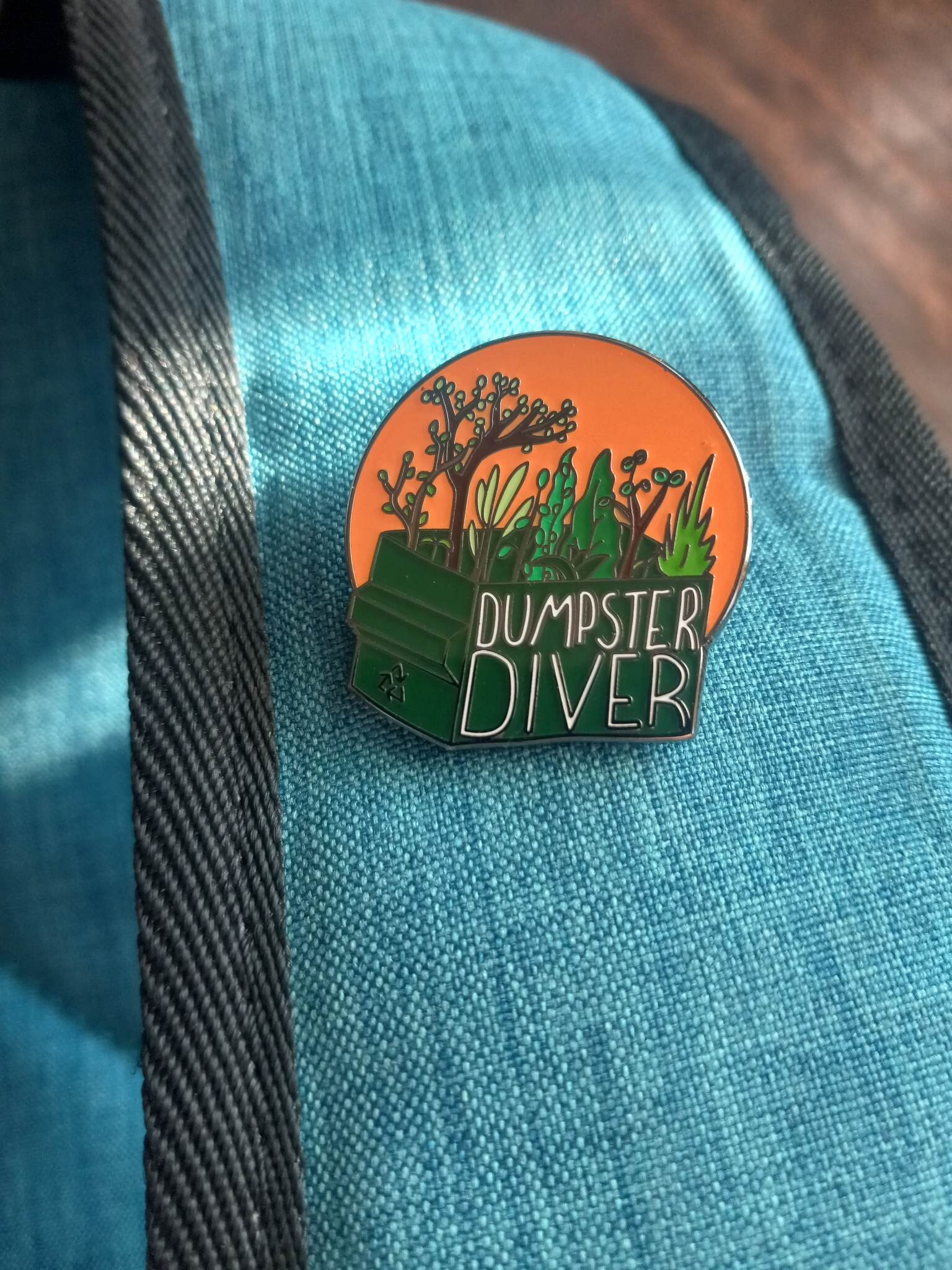 Dumpster Diver Enamel Pin - Etsy