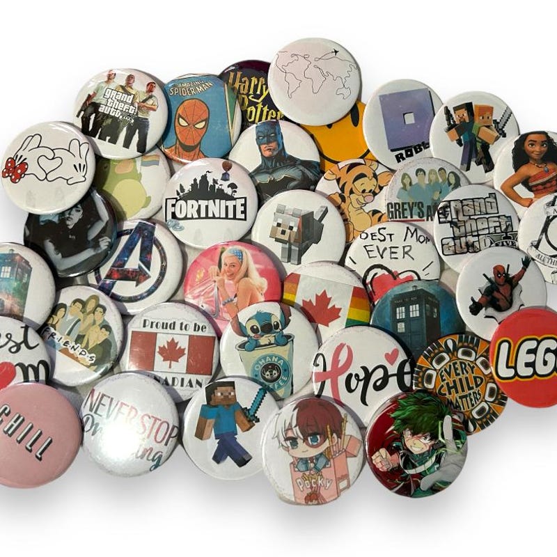 Button Pins - Etsy
