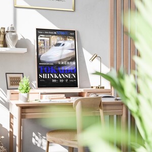 Tokaido Shinkansen, N700A, Japan High Speed Rail, Printed Poster (frame ...