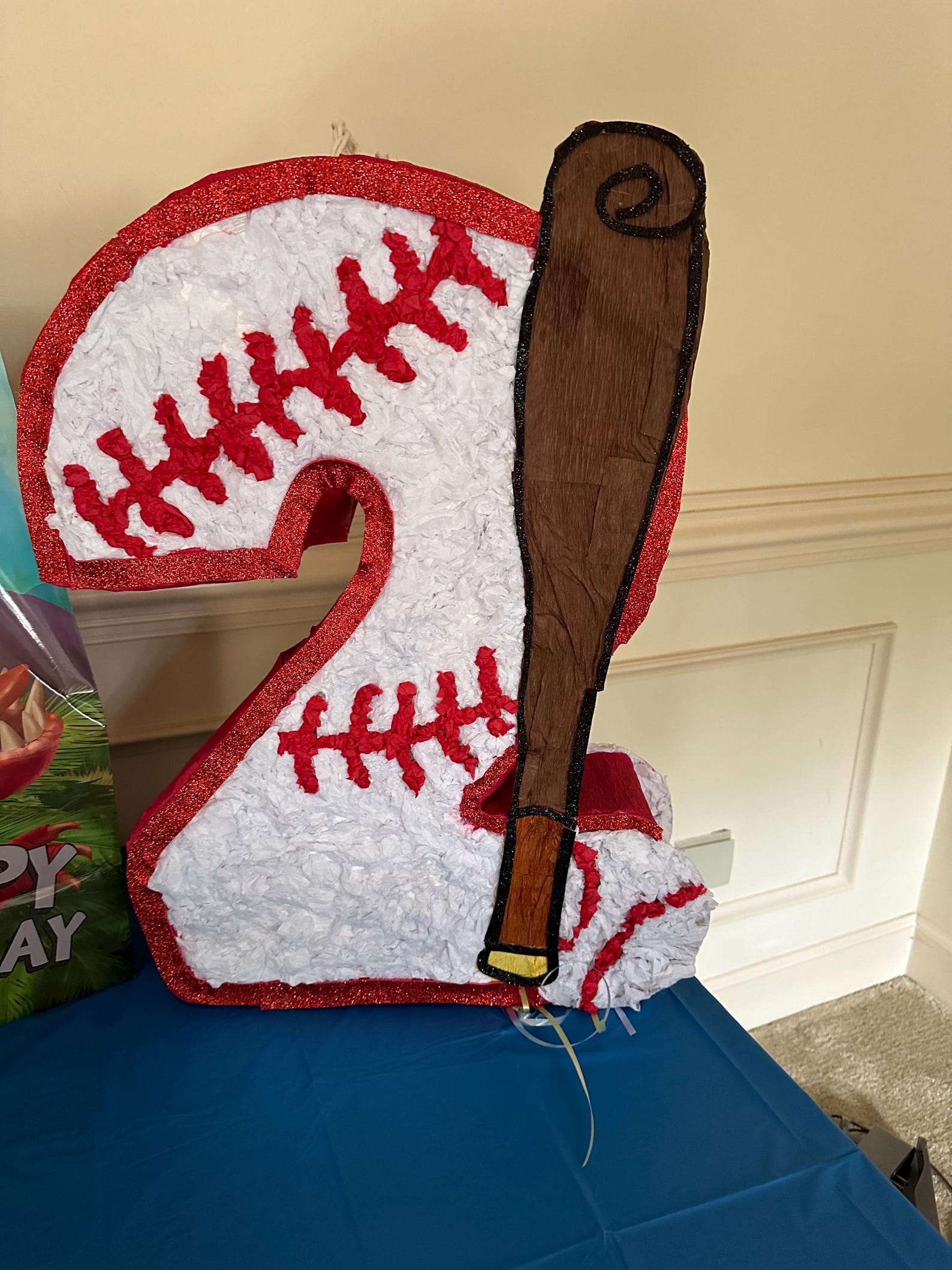 Baseball Piñata, Sport Piñata,number Piñata, Baseball Decor, Hit the ...