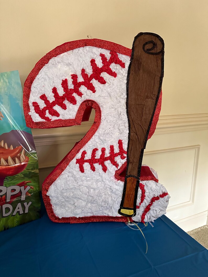 Baseball Piñata, Sport Piñata,number Piñata, Baseball Decor, Hit the ...