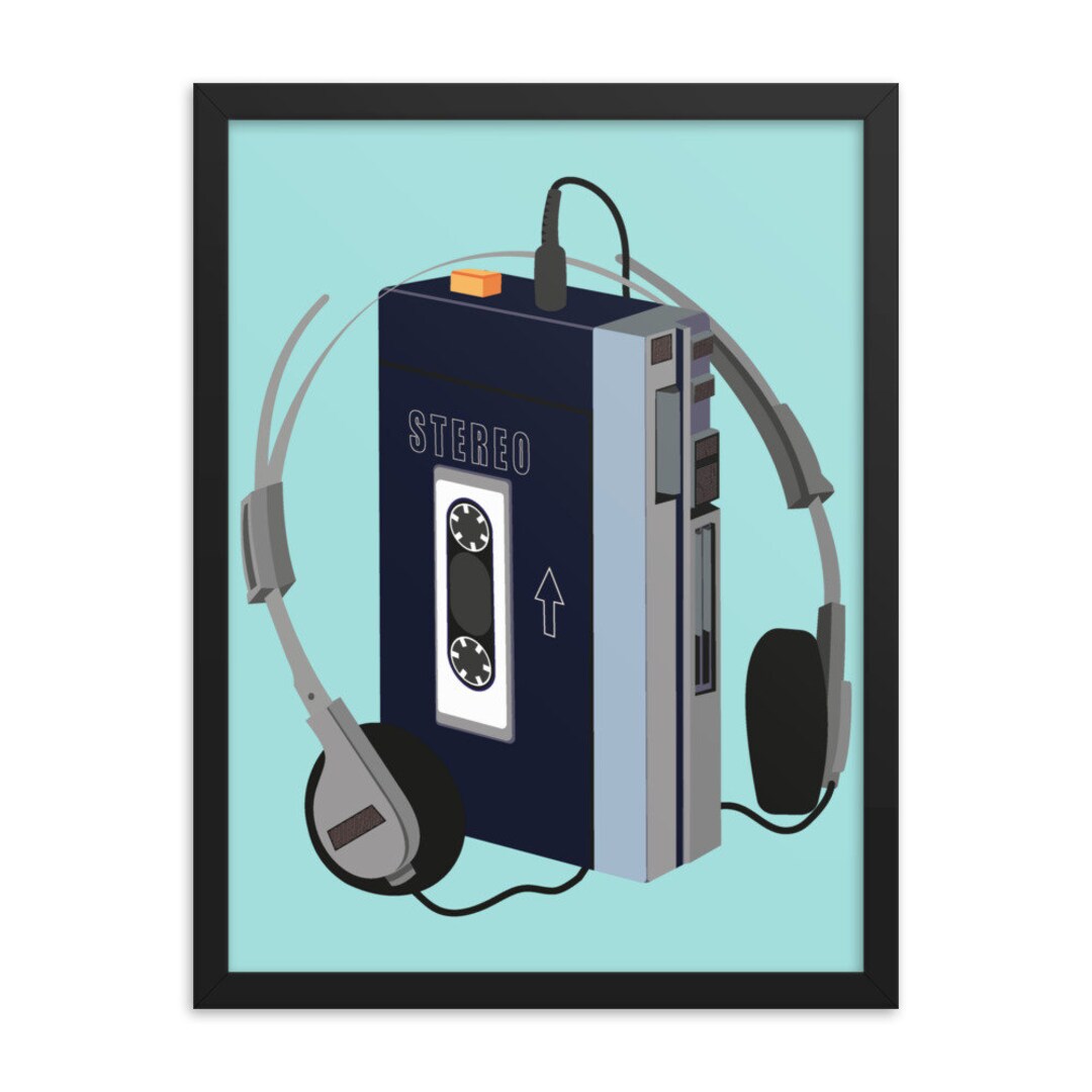 Retro Walkman Art Print: 80s Music Poster (A5 A4, A3, A2) - Etsy UK