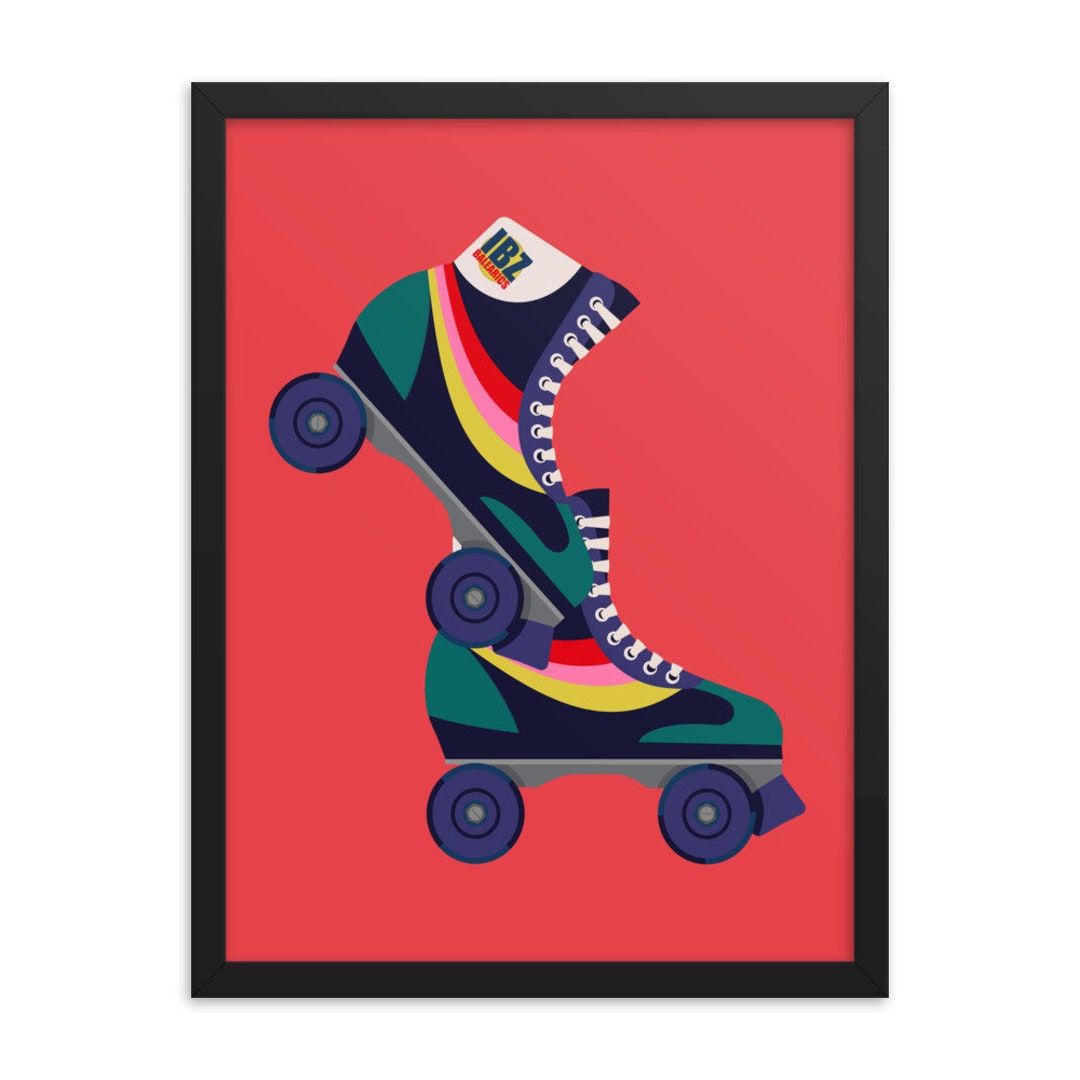 Roller Skate Poster Roller Boot Art Print Music Wall Art - Etsy