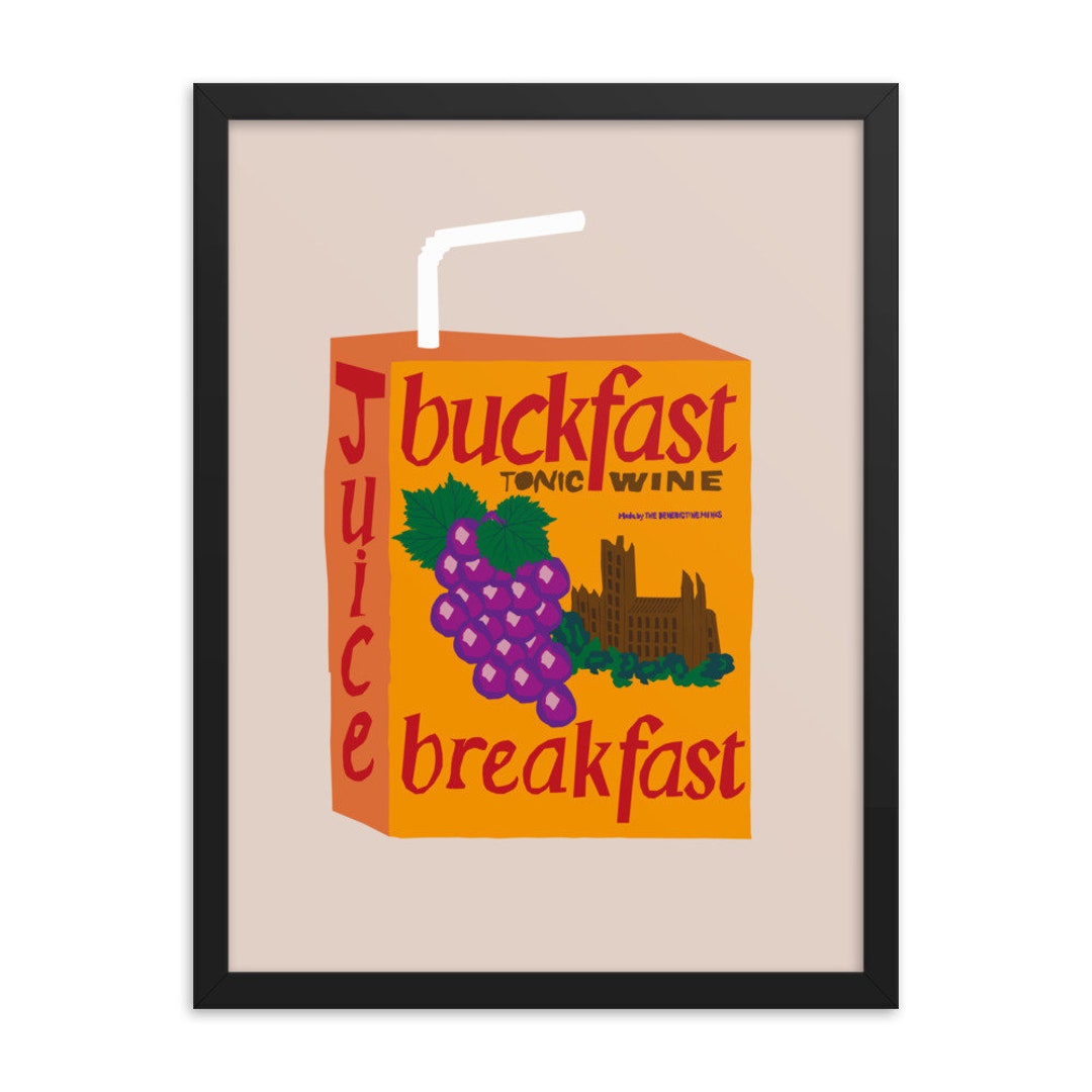 Buckfast Tonic Wine Art Print: Scotland Travel Poster - Etsy Ireland