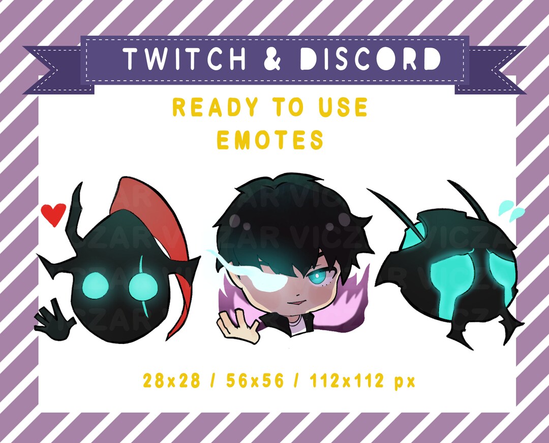 Solo Leveling/ Jin Woo / Manhwa/ Twitch Emotes/ Discord Emoji/ - Etsy ...