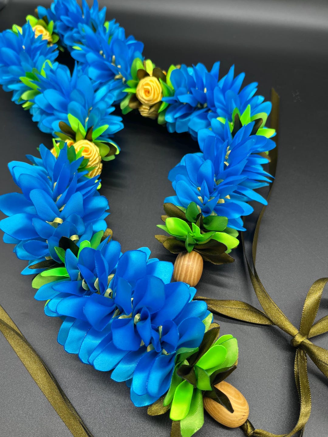 Hawaiian Blue Lei - Etsy