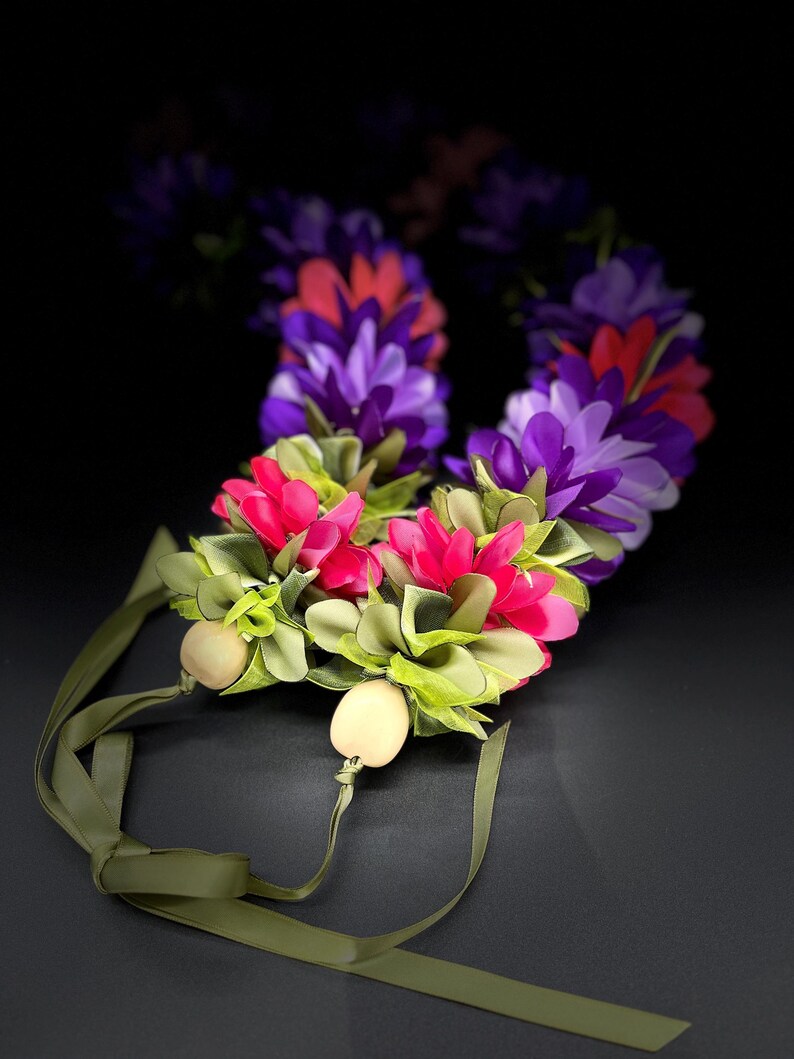 Hawaiian Purple Lei - Etsy