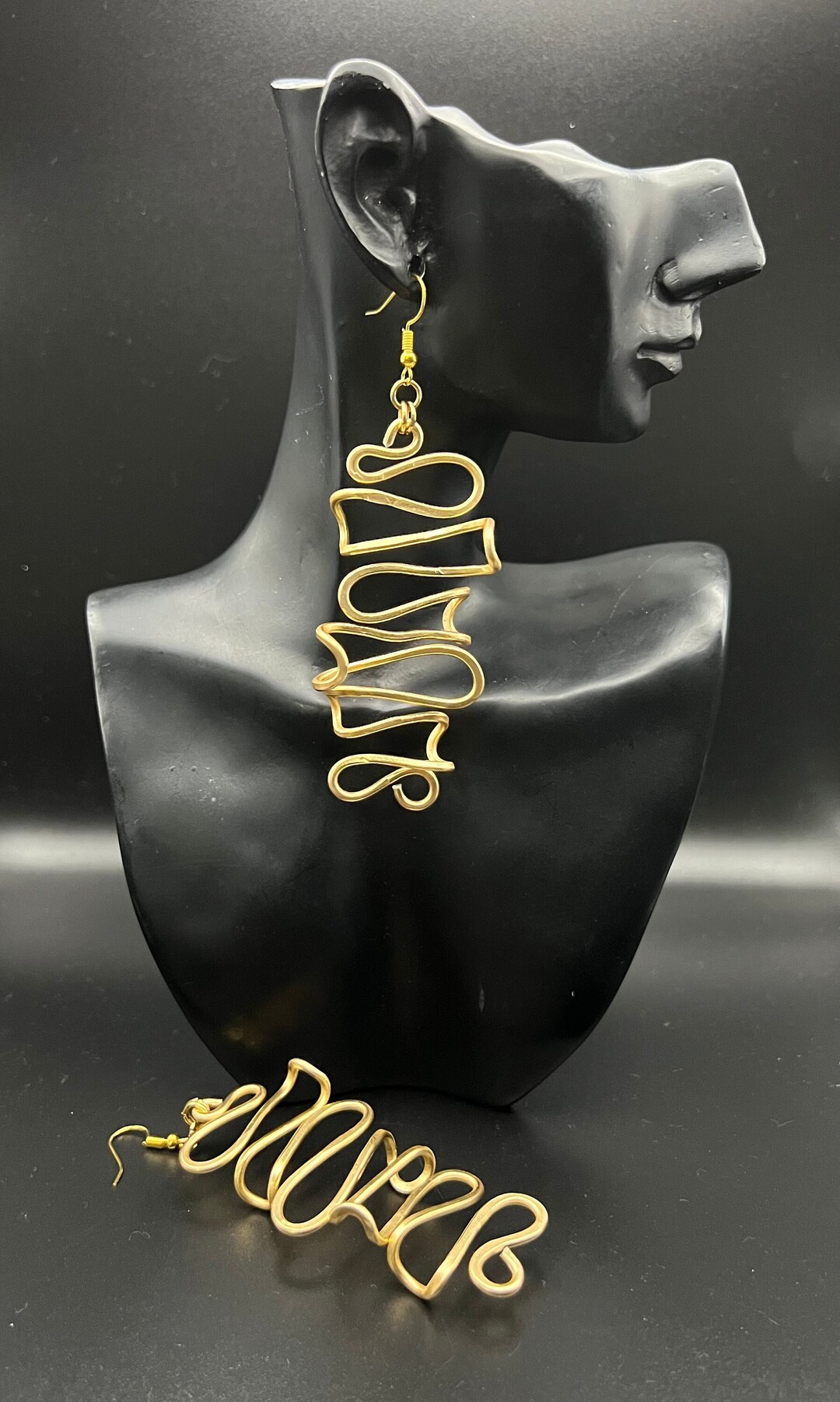 Hand Crafted Ladder Drop Abstract Earrings - Etsy