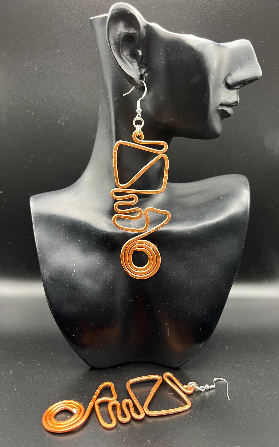 Hand Crafted Abstract Earrings - Etsy