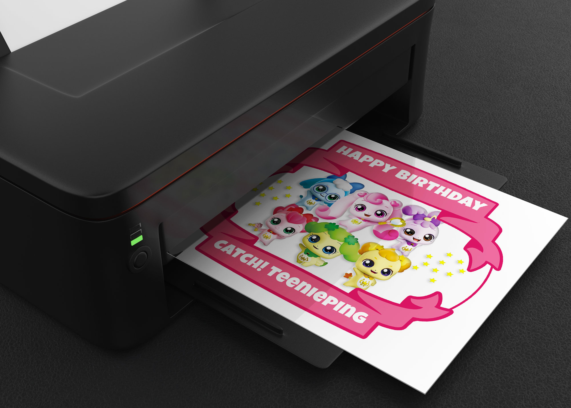 Catch Teenieping Girl Birthday Party Cake Topper Party Decor ...