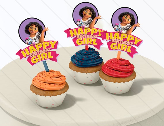 Mirabel Encanto Birthday Cupcake Cake Toppers Digital - Etsy