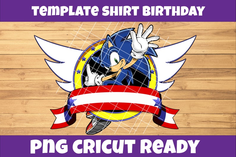 Sonic Iron on Transfer - 8.5x11 Inch High-resolution Digital File for ...