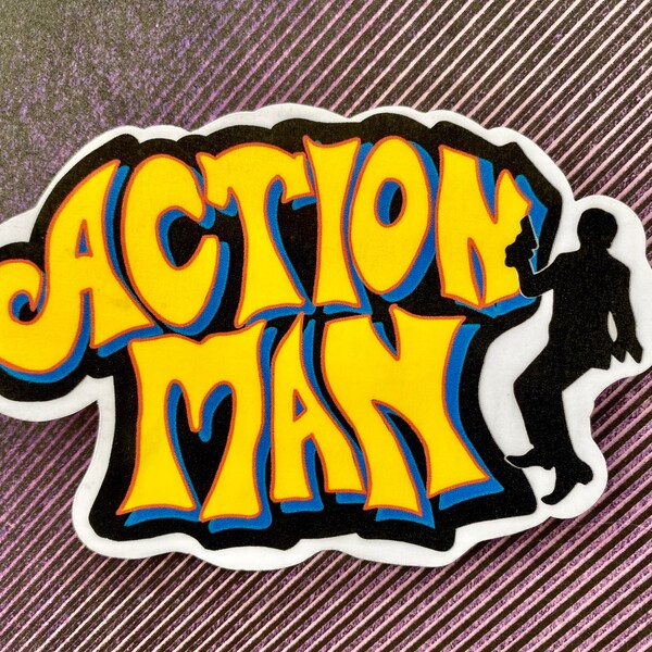 Action Man Sticker - Etsy