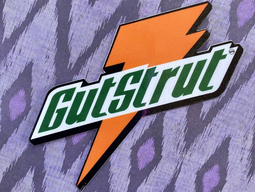 Gut Strut Sticker - Etsy