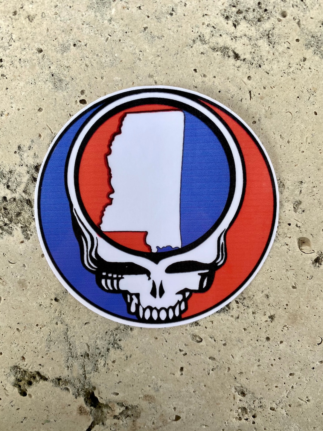 Grateful Dead - Half Step - Stealie - Custom State Sticker - Etsy
