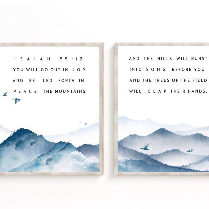 Isaiah 55 12 - Etsy