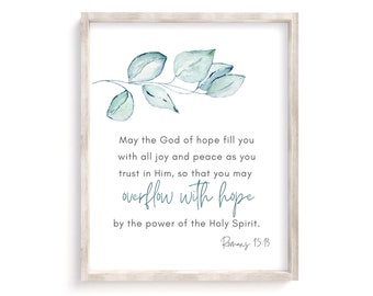 May the God of Hope Fill You With All Joy and Peace Bible Verse ...