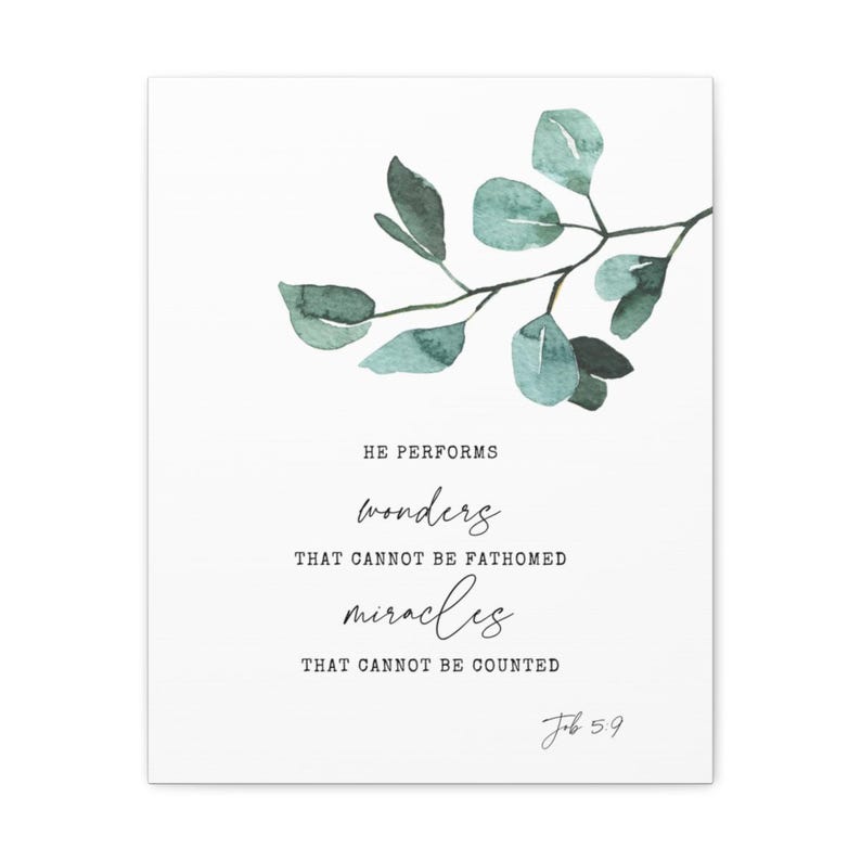He Performs Wonders, Job 5:9, Custom Orders, Bible Verse Print, Bible ...