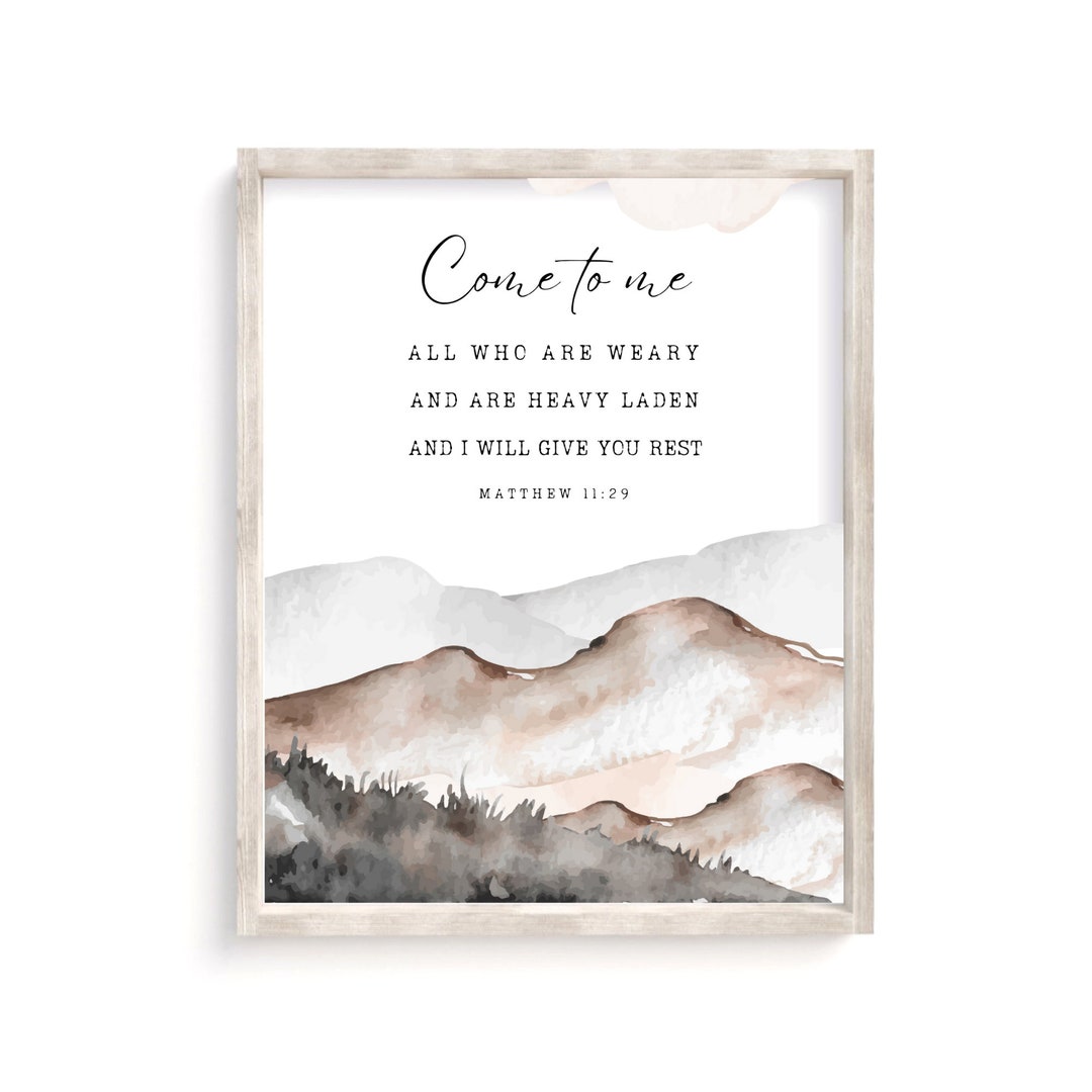 Biblical Verse Print, Scripture Wall Art (digital Download) - Etsy