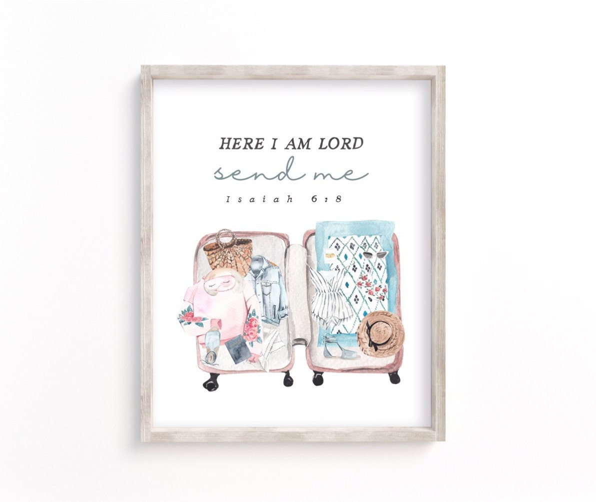 Here I Am Lord Send Me, Isaiah6:8, Travel, Salvation, Scripture Wall ...