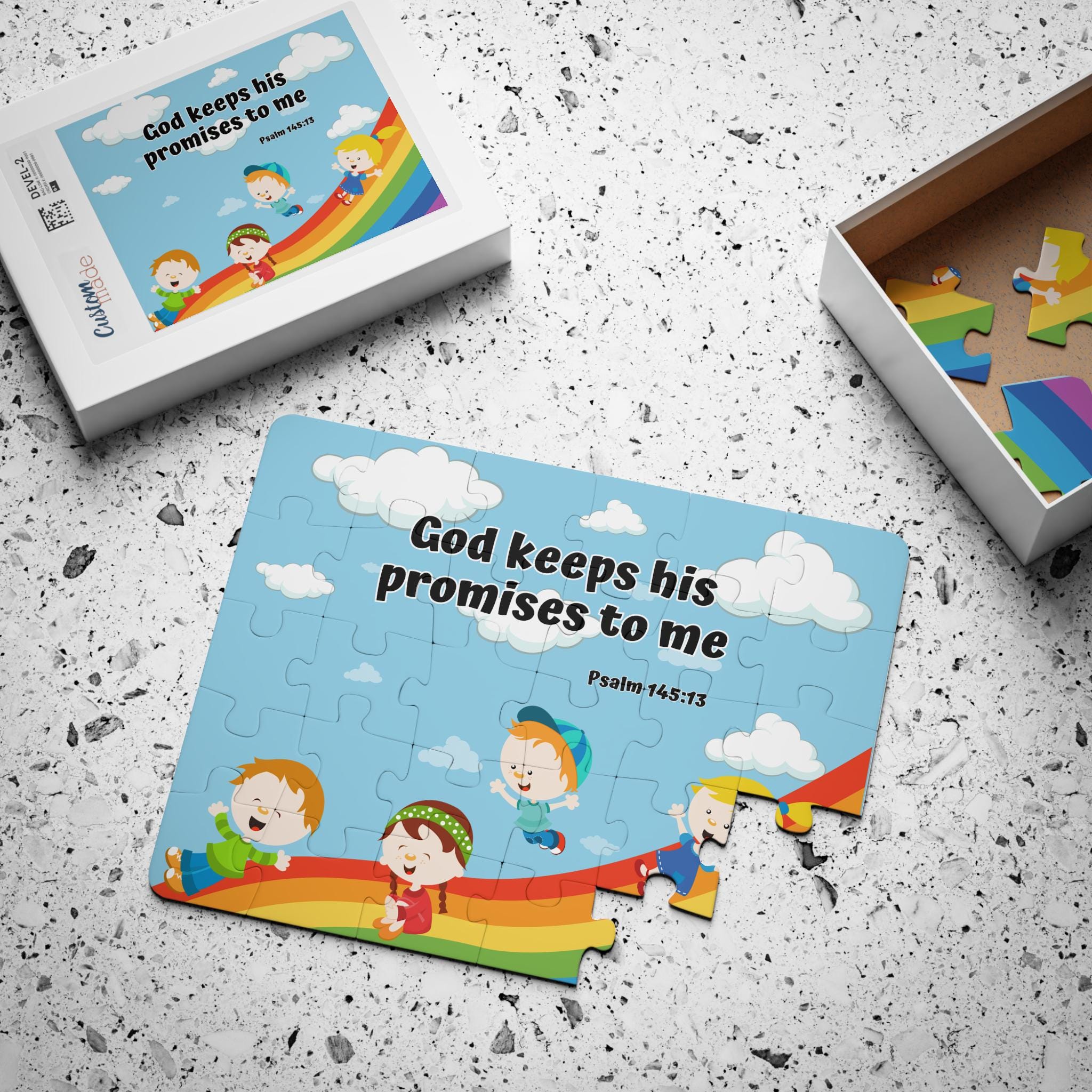 Kids Bible Verse Puzzle: 30-piece Scripture Affirmations Gift - Etsy