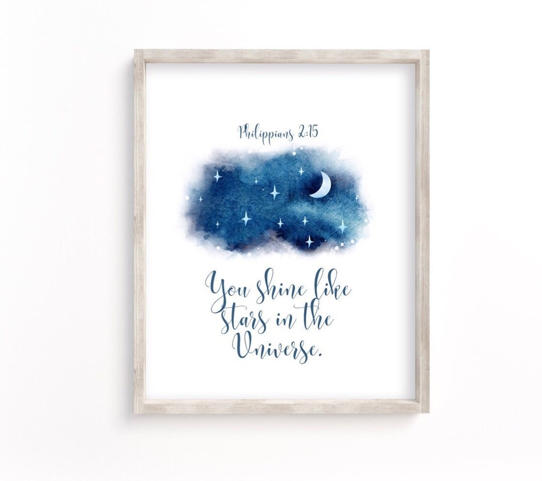 You Shine Like Stars in the Universe, Philippians2:15, Bible Verse ...
