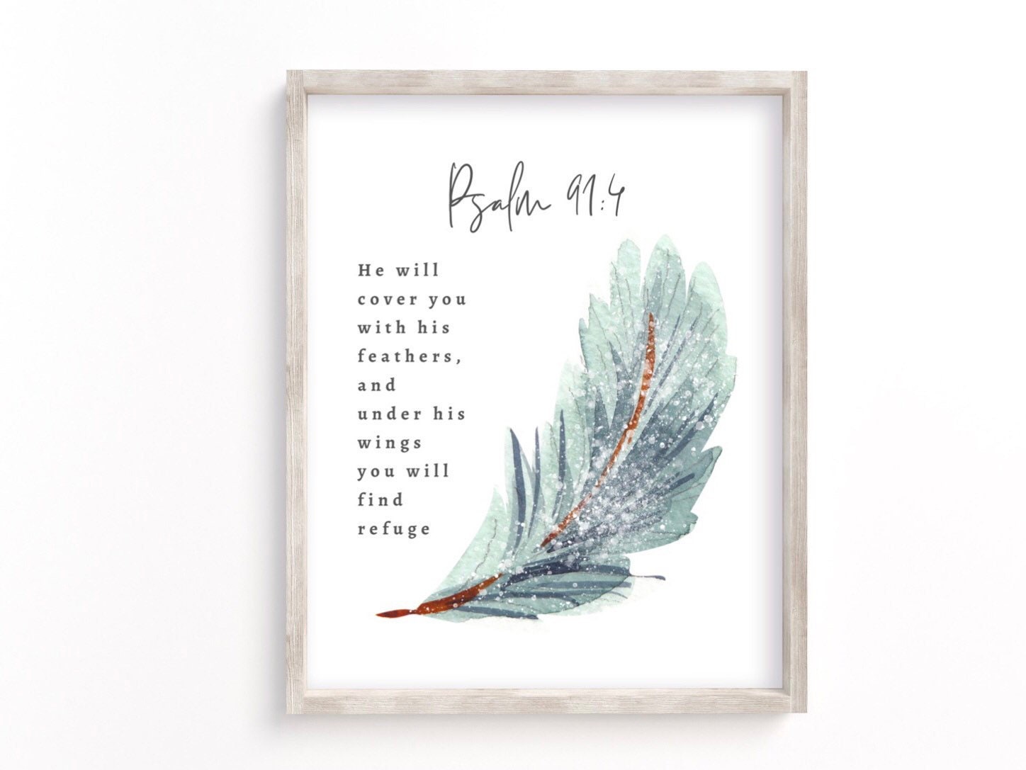 He Will Cover You With His Feathers, Psalm91:4, Scripture Verses ...