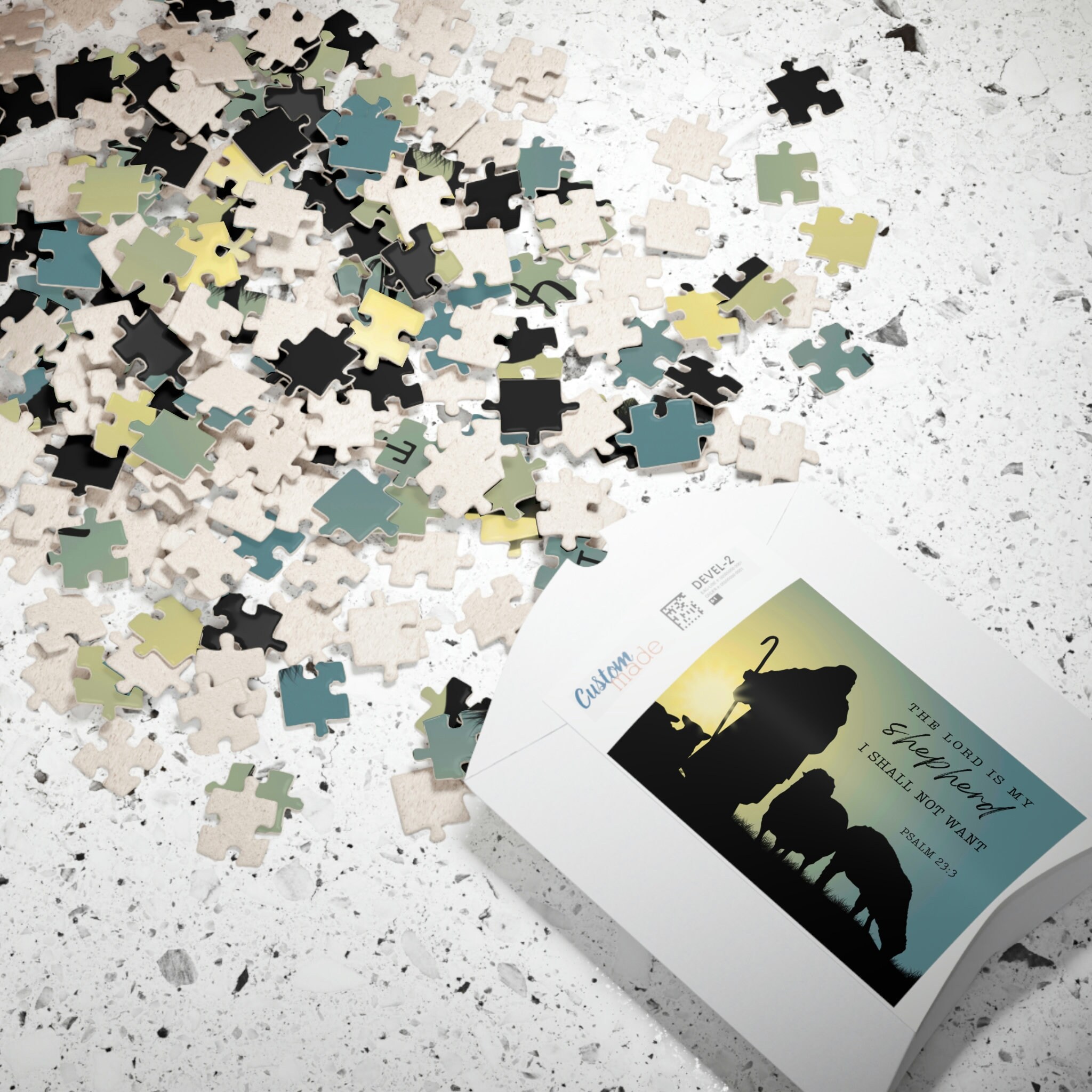 Scripture Puzzle, Bible Verse Puzzle, the Lord is My Shepherd I Shall ...