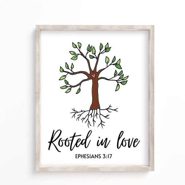 Rooted in Love Wall Art - Etsy