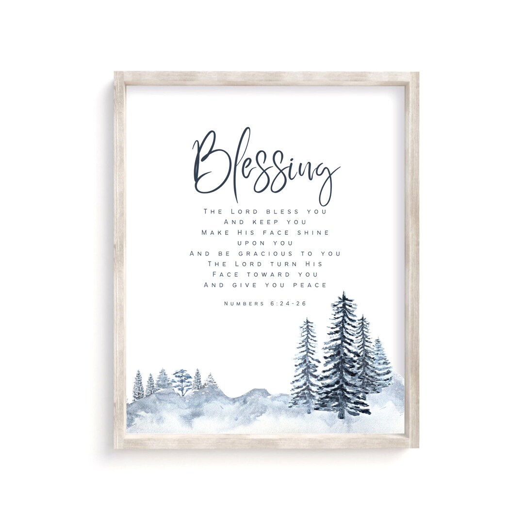 May the Lord Bless You and Keep You Printable,numbers 6:24-26 Scripture ...