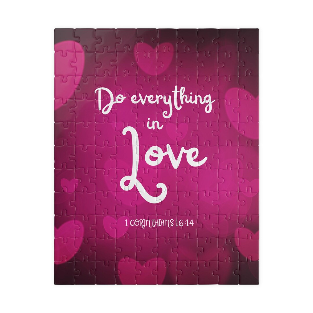 Do Everything in Love, 1 Corinthians, Christian Jigsaw Puzzles, Bible ...