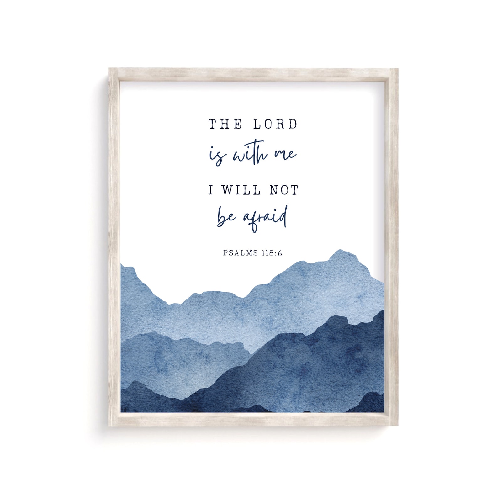 Psalm 118:6, the Lord is With Me I Will, Biblical Verse Art, Scripture ...