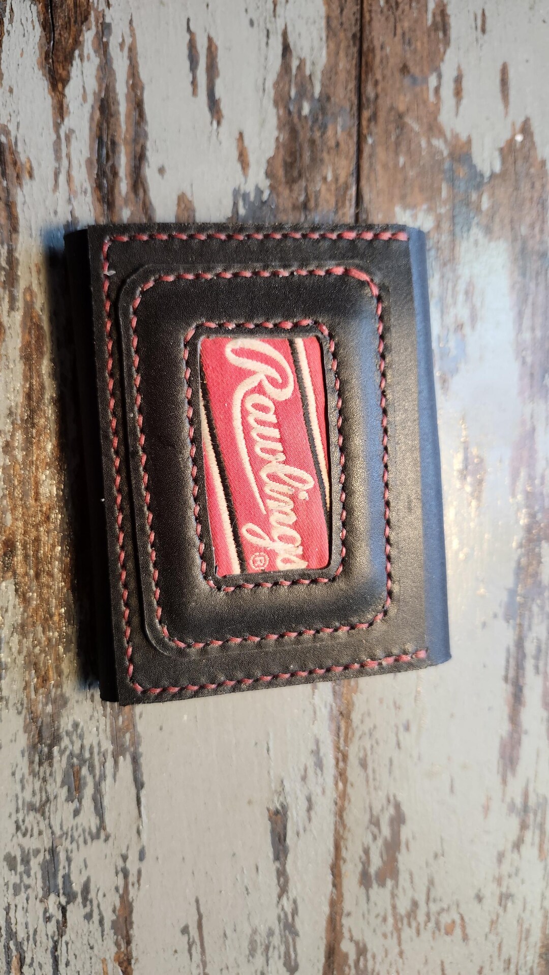 Attention Baseball Fans! Rawlings Folding Cardholder, Made From Vintage ...