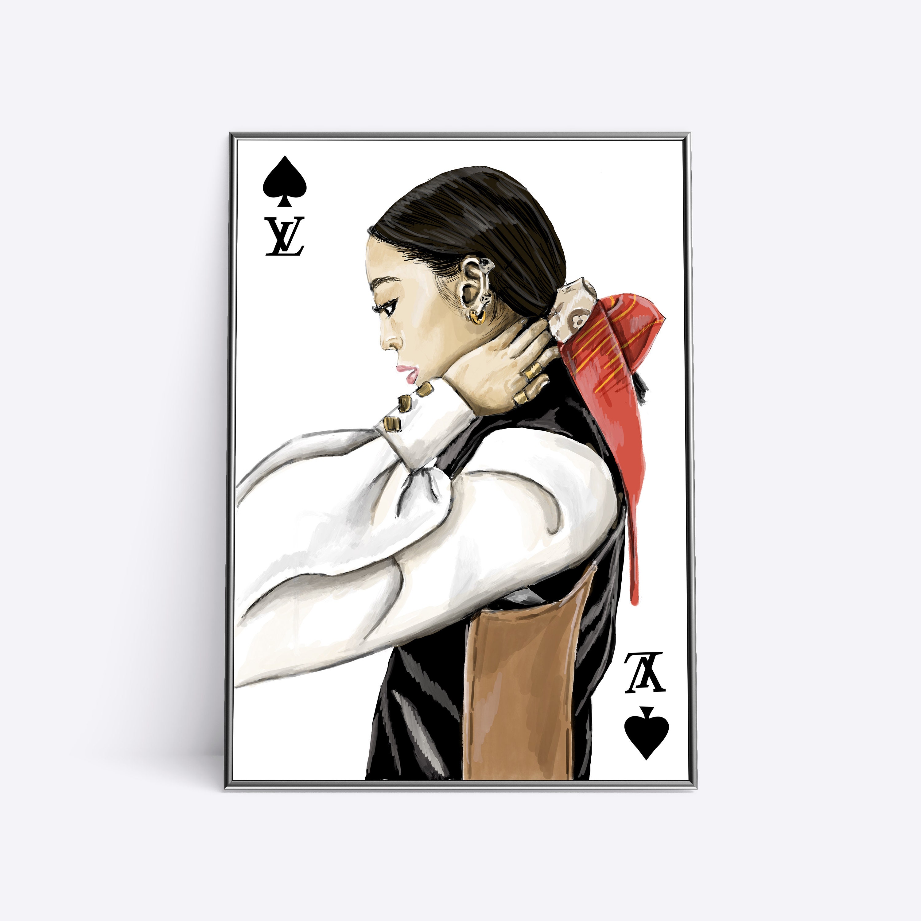 Illustration A4 Louis Vuitton Color Print Art Poster Drawing - Etsy