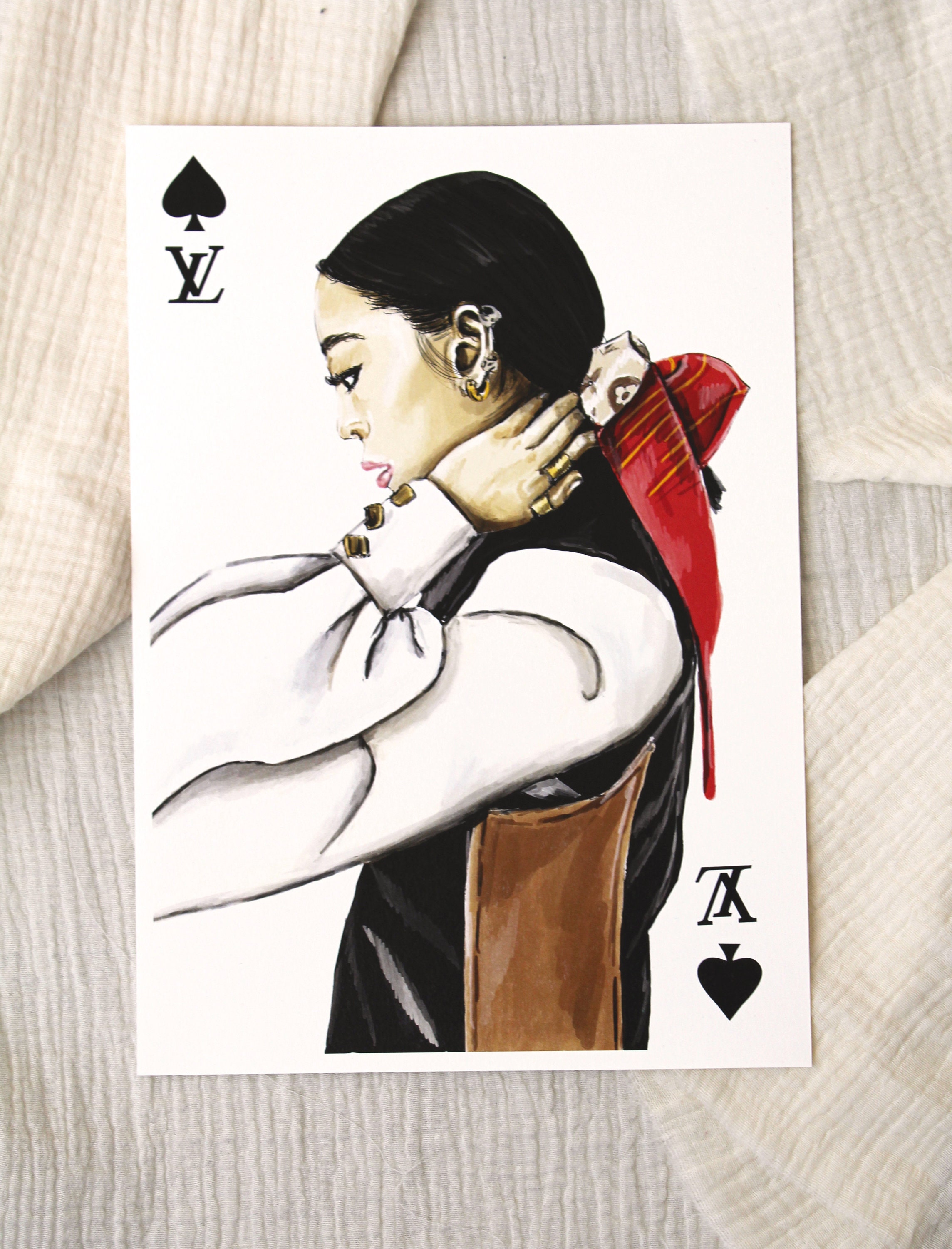 Illustration A4 Louis Vuitton Color Print Art Poster Drawing - Etsy