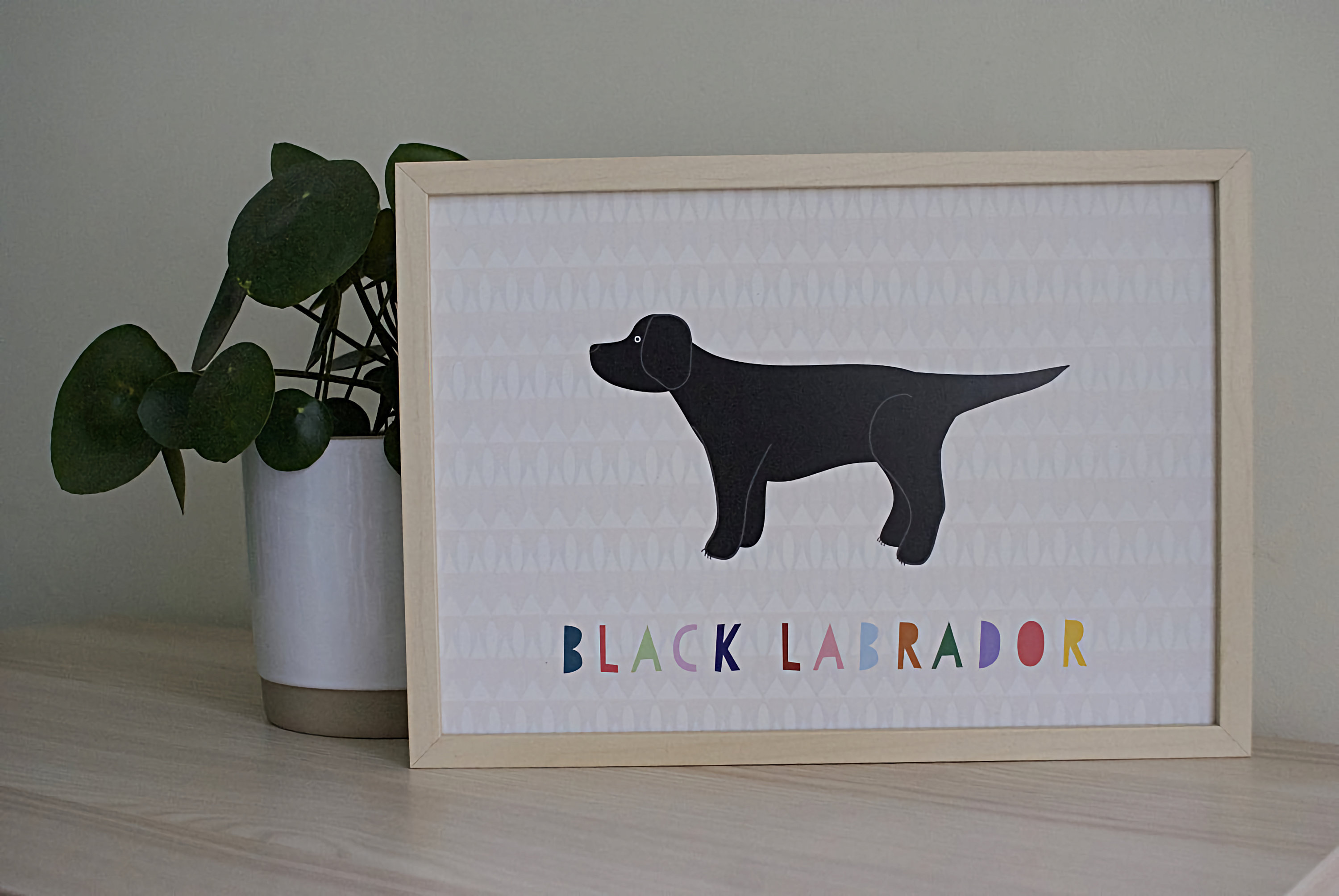 Black Labrador Print - Etsy