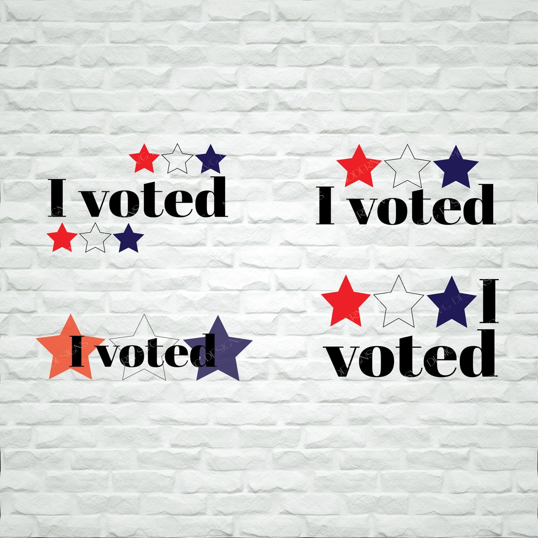 I Voted SVG PNG JPG, Election Day Tshirt, I Voted, Election 2020 ...