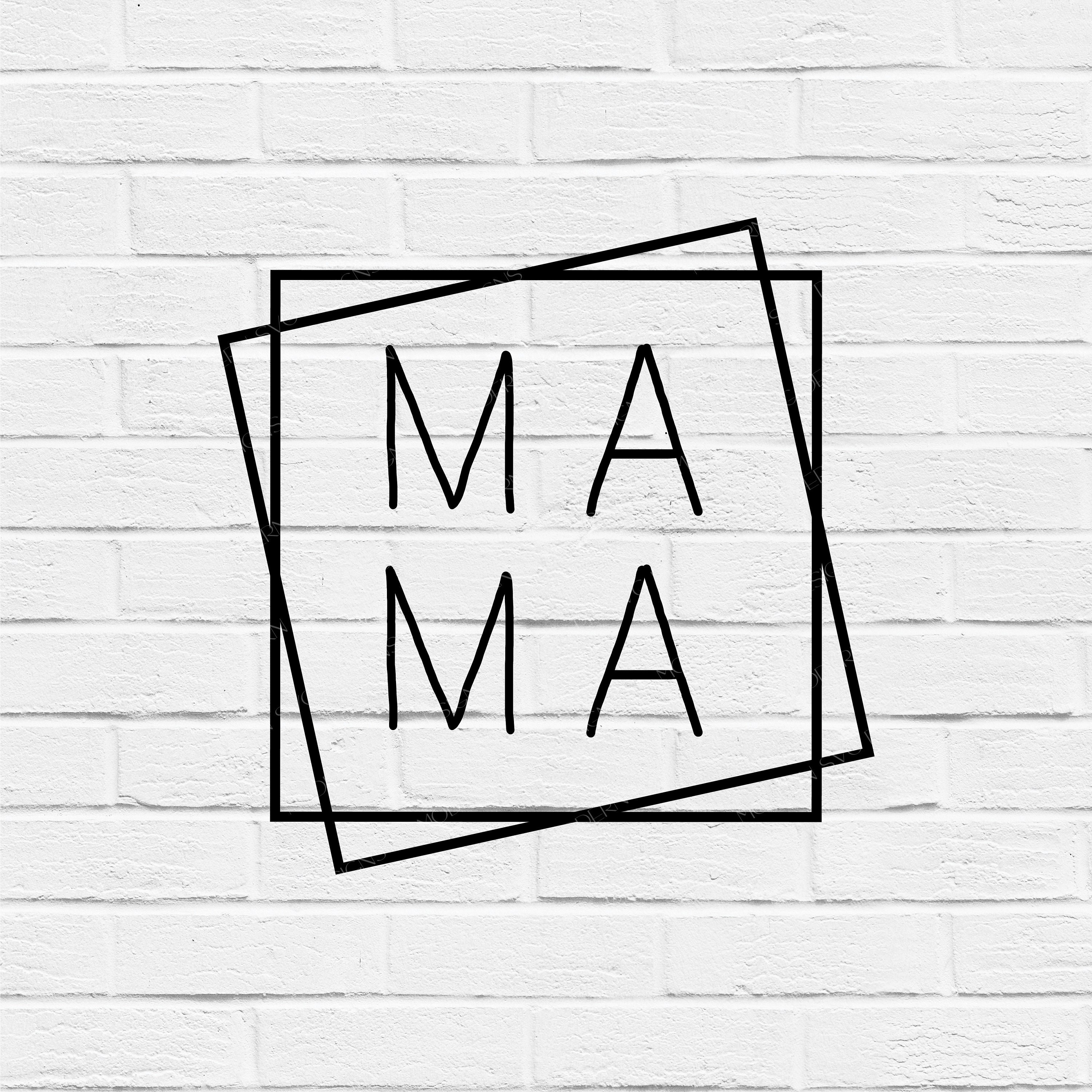 Mama SVG Mama Square SVG File Cut File Mama Cut Files Mama - Etsy Ireland