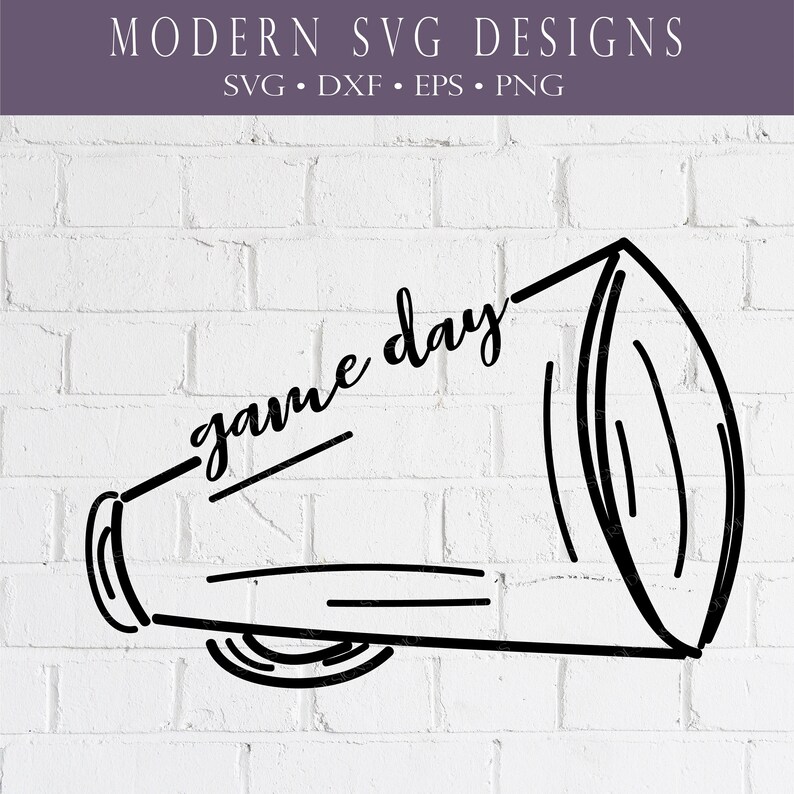 Game Day Megaphone SVG Cheerleading SVG Cut File for - Etsy Game Day Megaphone SVG Cheerleading SVG Cut File for - Etsy