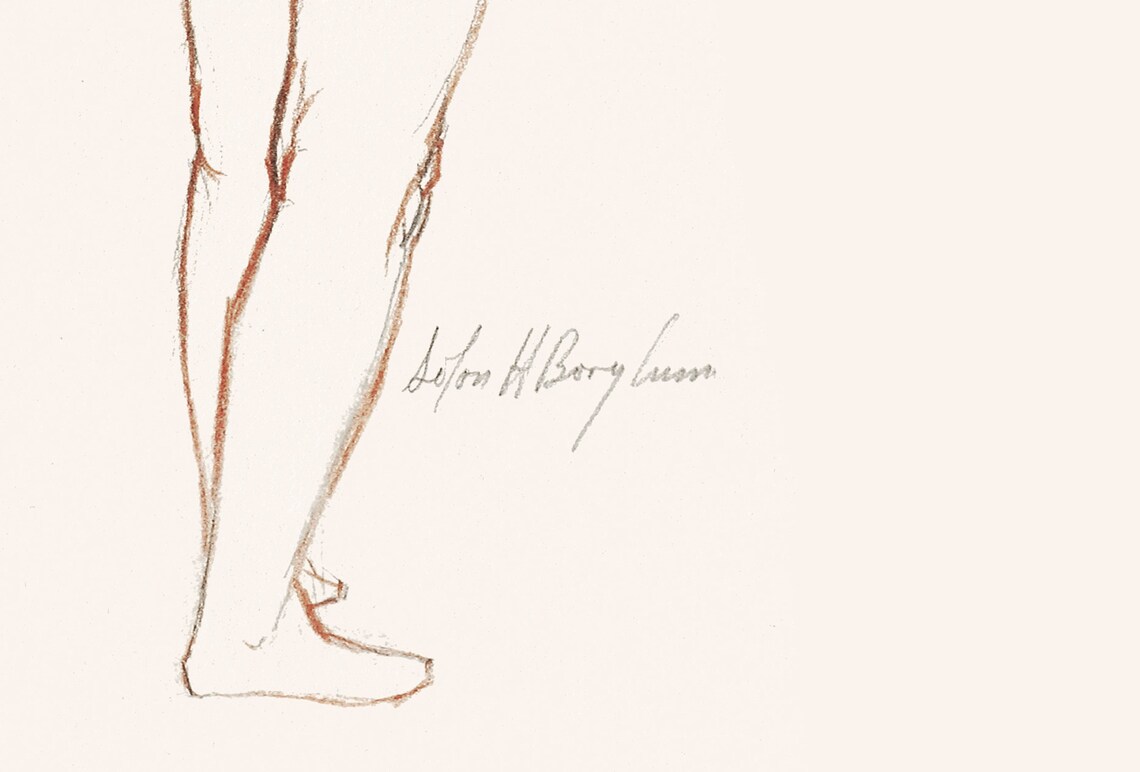 Black and White Figure Drawing Print Outline Figure - Etsy