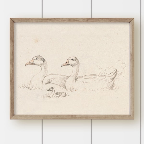 Geese Painting - Etsy