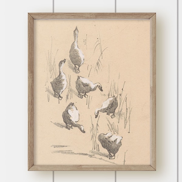 Goose Art - Etsy