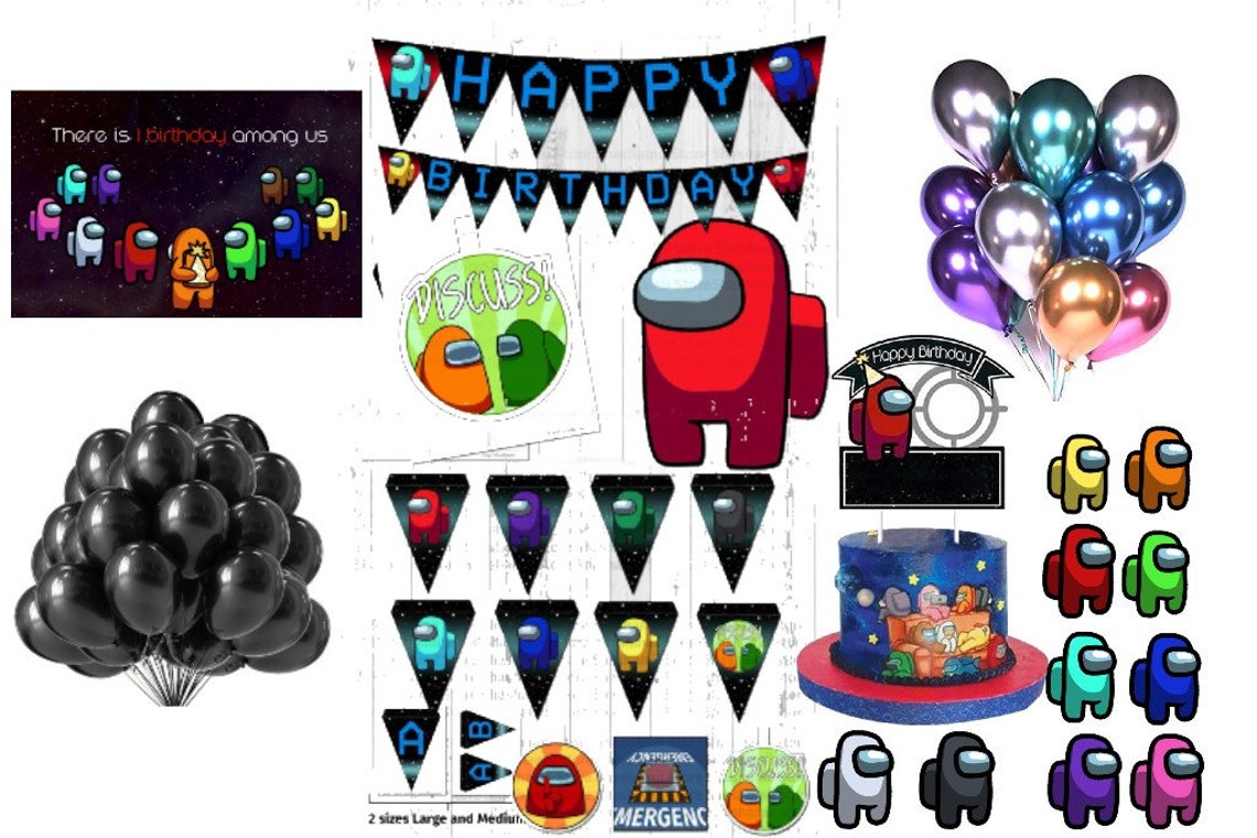 Among Us Birthday Party Set - Etsy